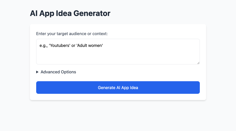 AI App Idea Generator
